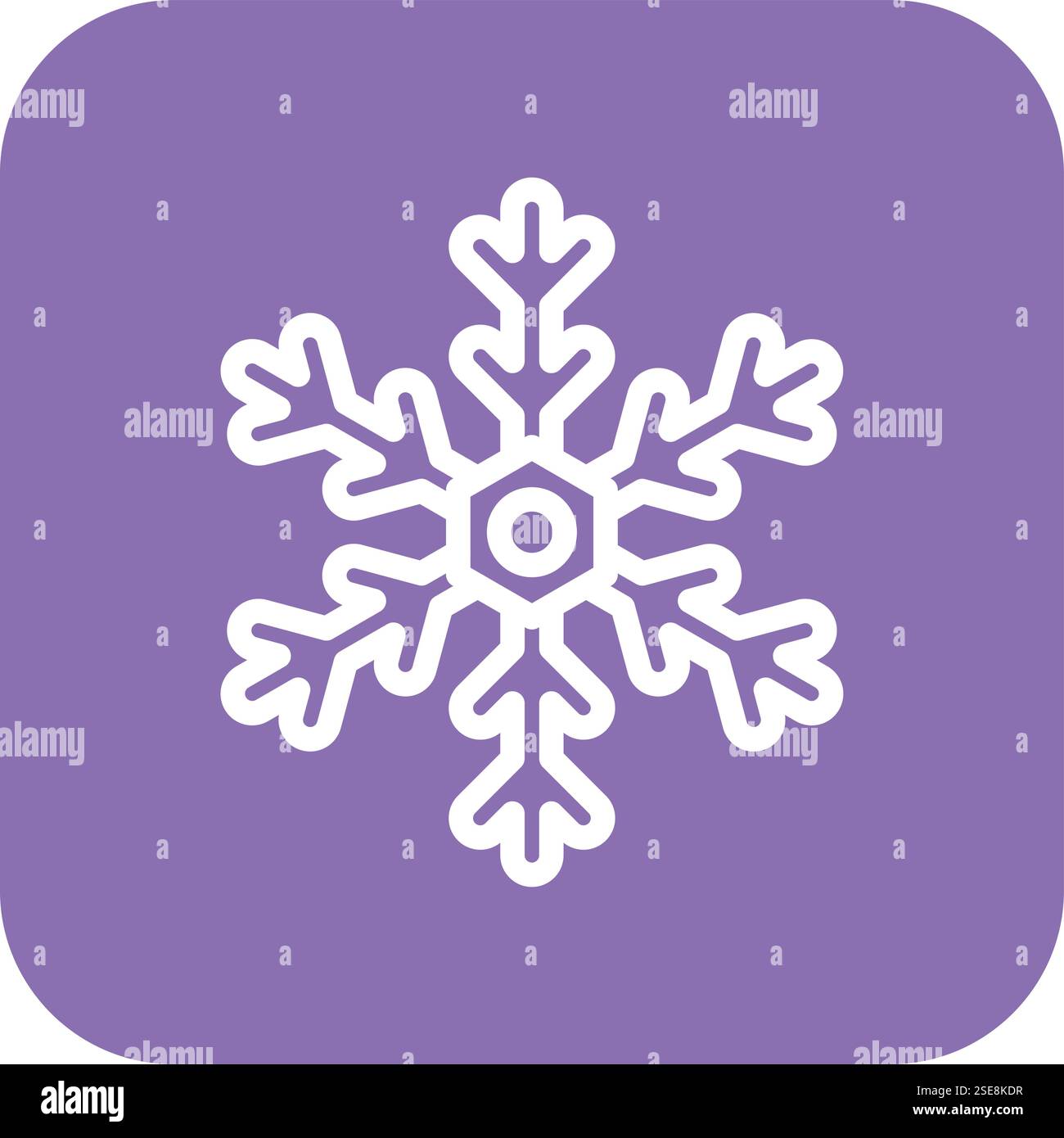 Snowflake design set outline hi-res stock photography and images - Alamy