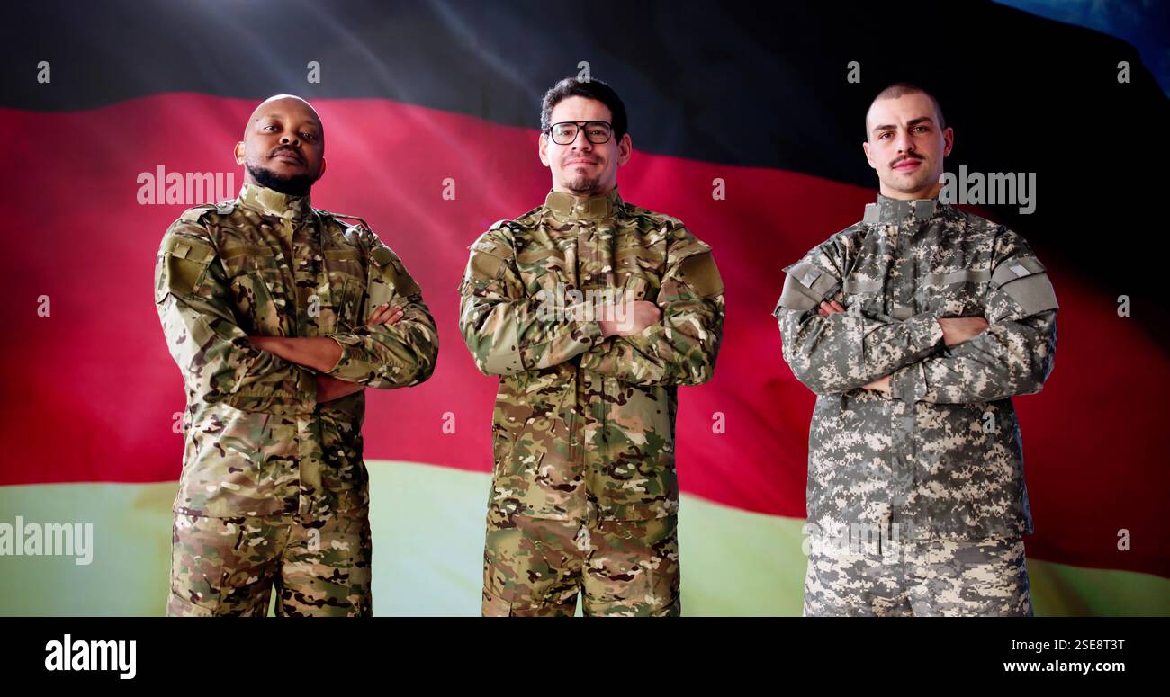German Military Army Soldiers Taking Oath In Professional Uniform ...