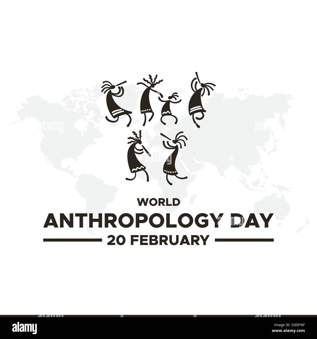 World anthropology day Background Template design for Poster or Banner ...
