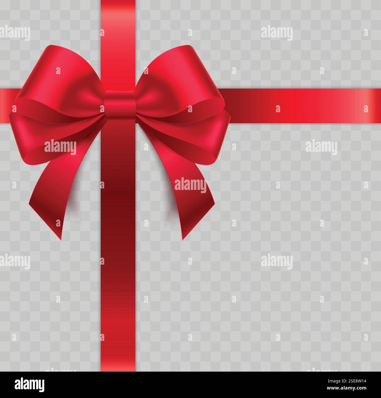 Beautiful shiny red bow Stock Vector Images - Alamy