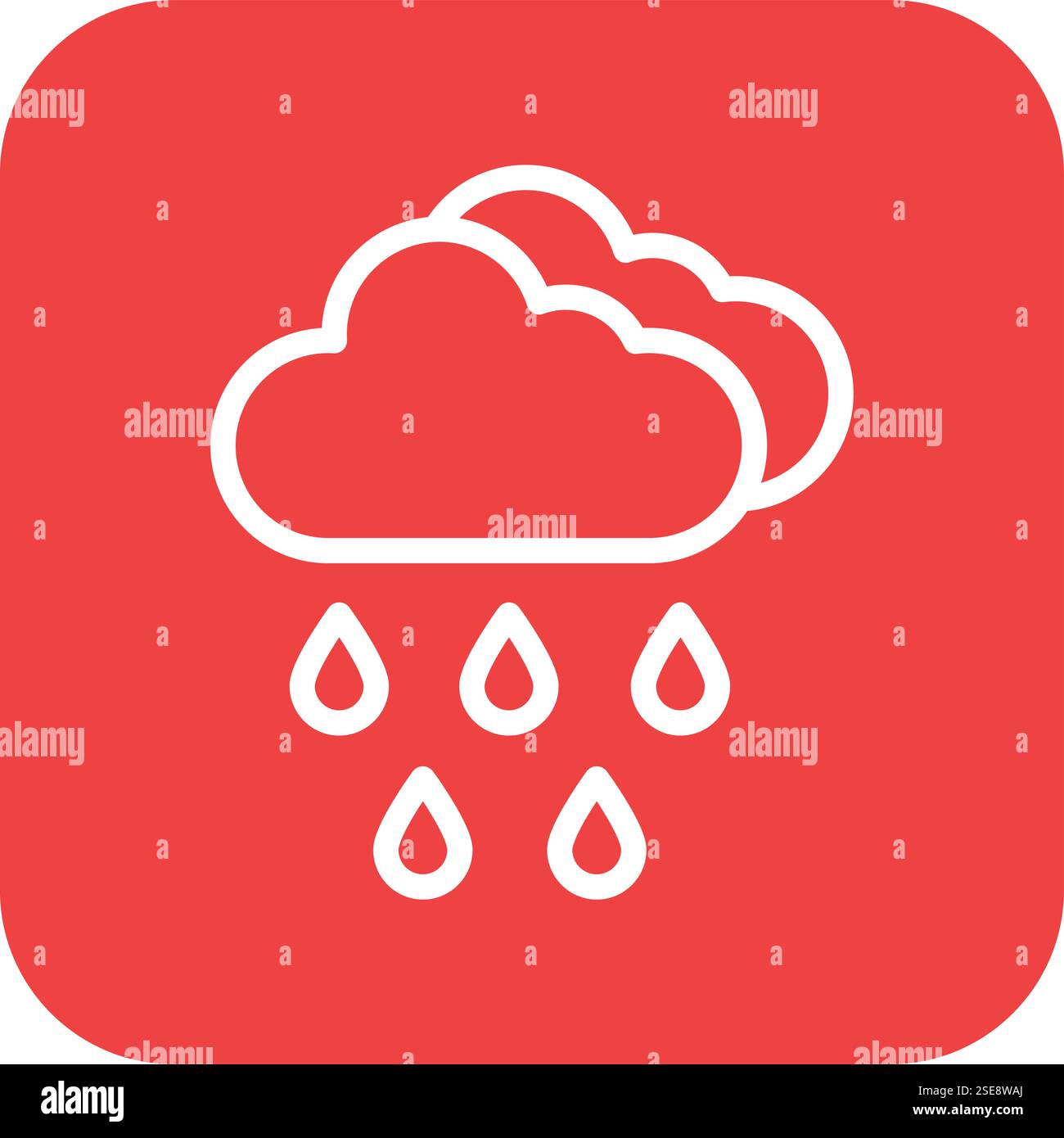 Rain Vector Icon Design Illustration Stock Vector Image & Art - Alamy