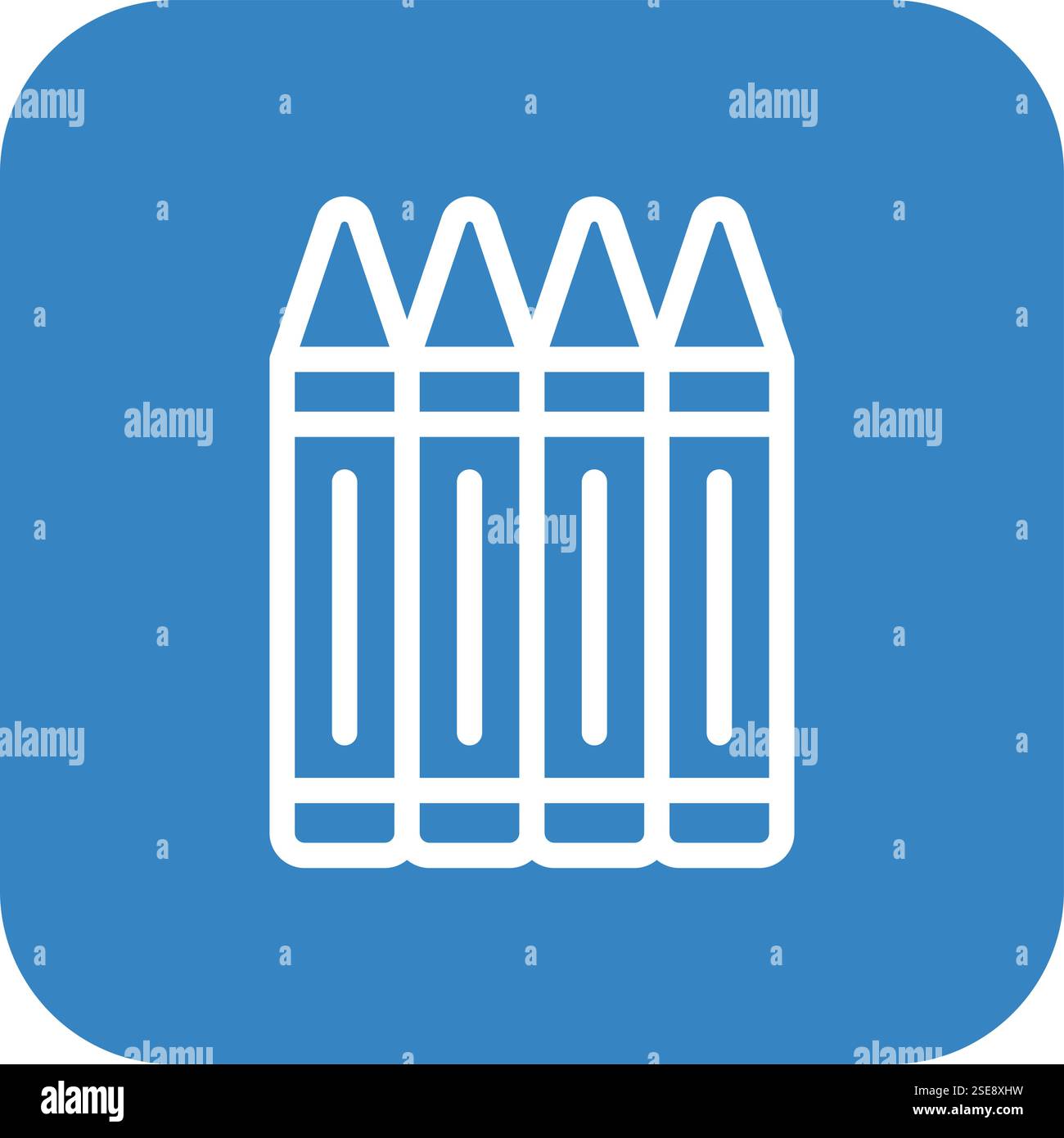 Crayons Vector Icon Design Illustration Stock Vector Image & Art - Alamy