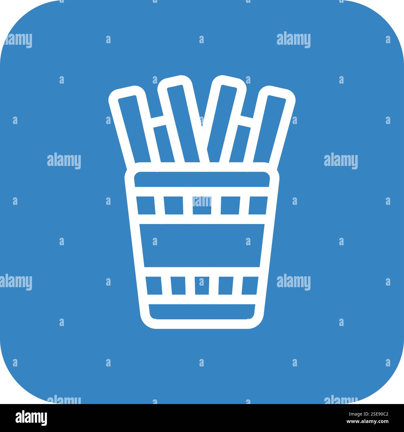 French fries icons set Cut Out Stock Images & Pictures - Alamy