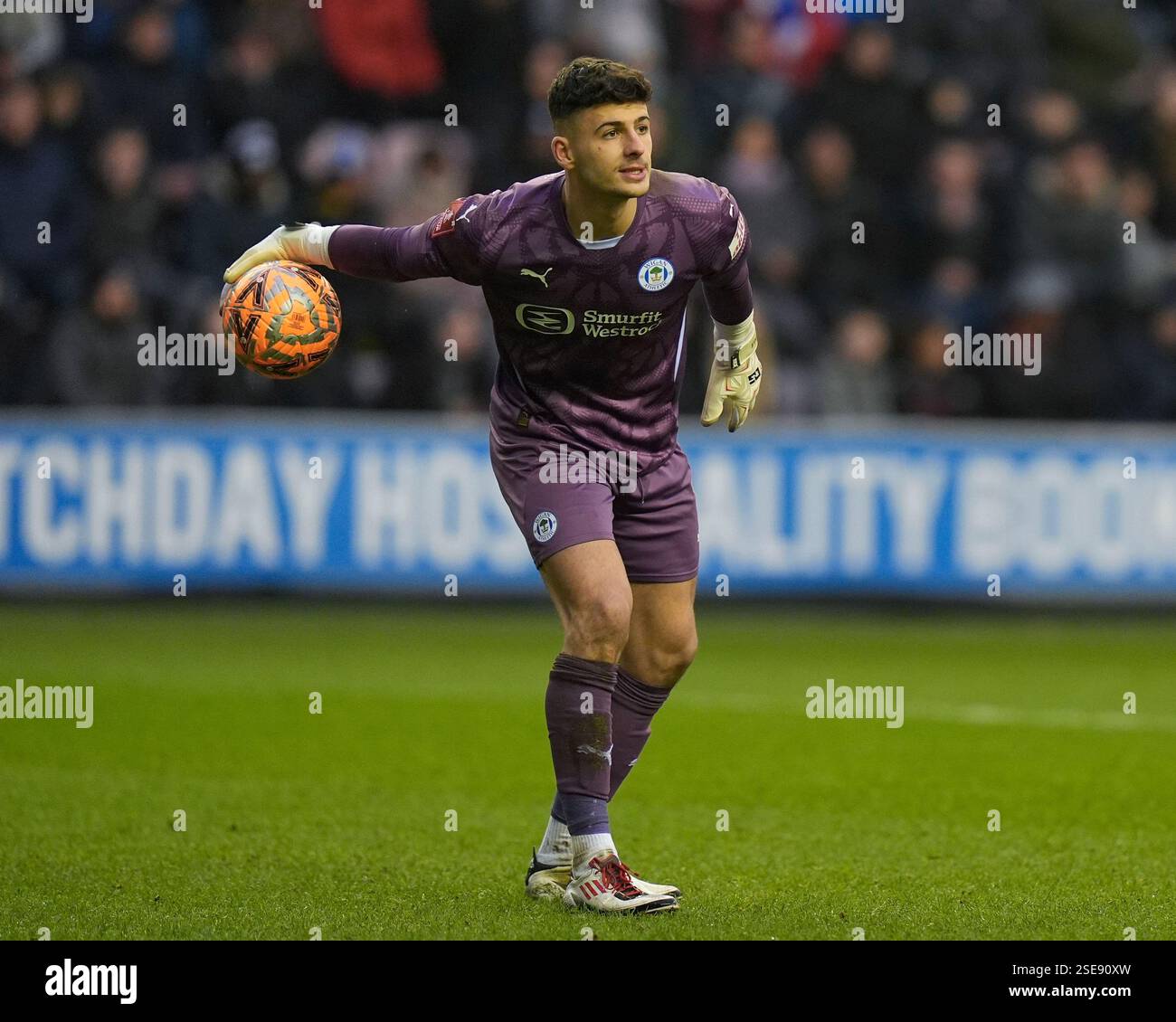 Wigan, UK. 8th February 2025: Brick Community Stadium, Wigan, Greater ...