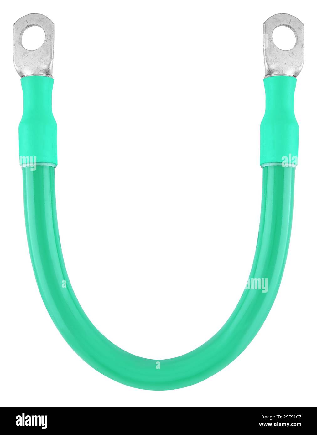 Connecting wire with terminals for the battery Stock Photo - Alamy