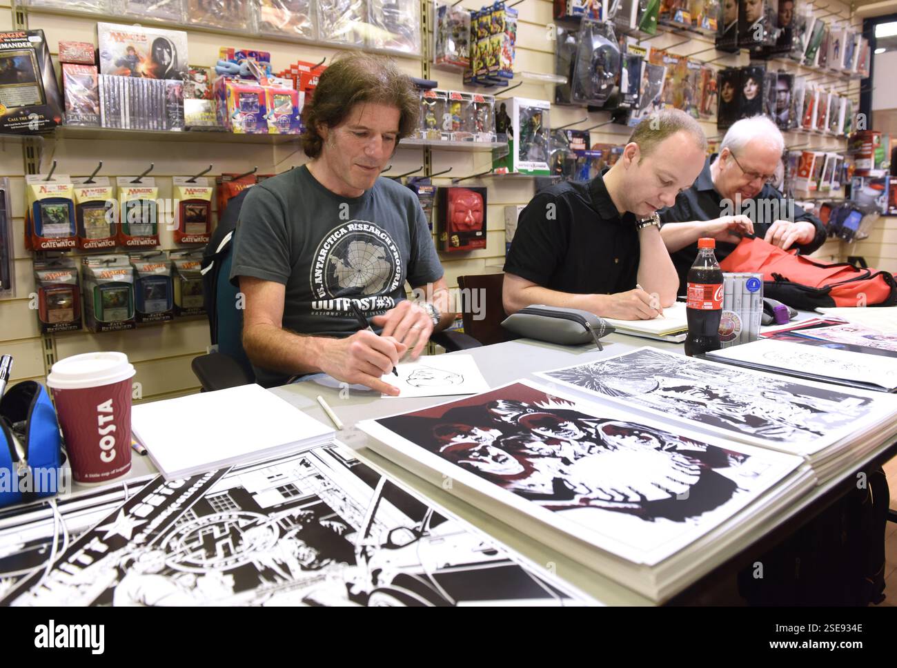 British comic-strip artist Charlie Adlard artist known for his work on ...