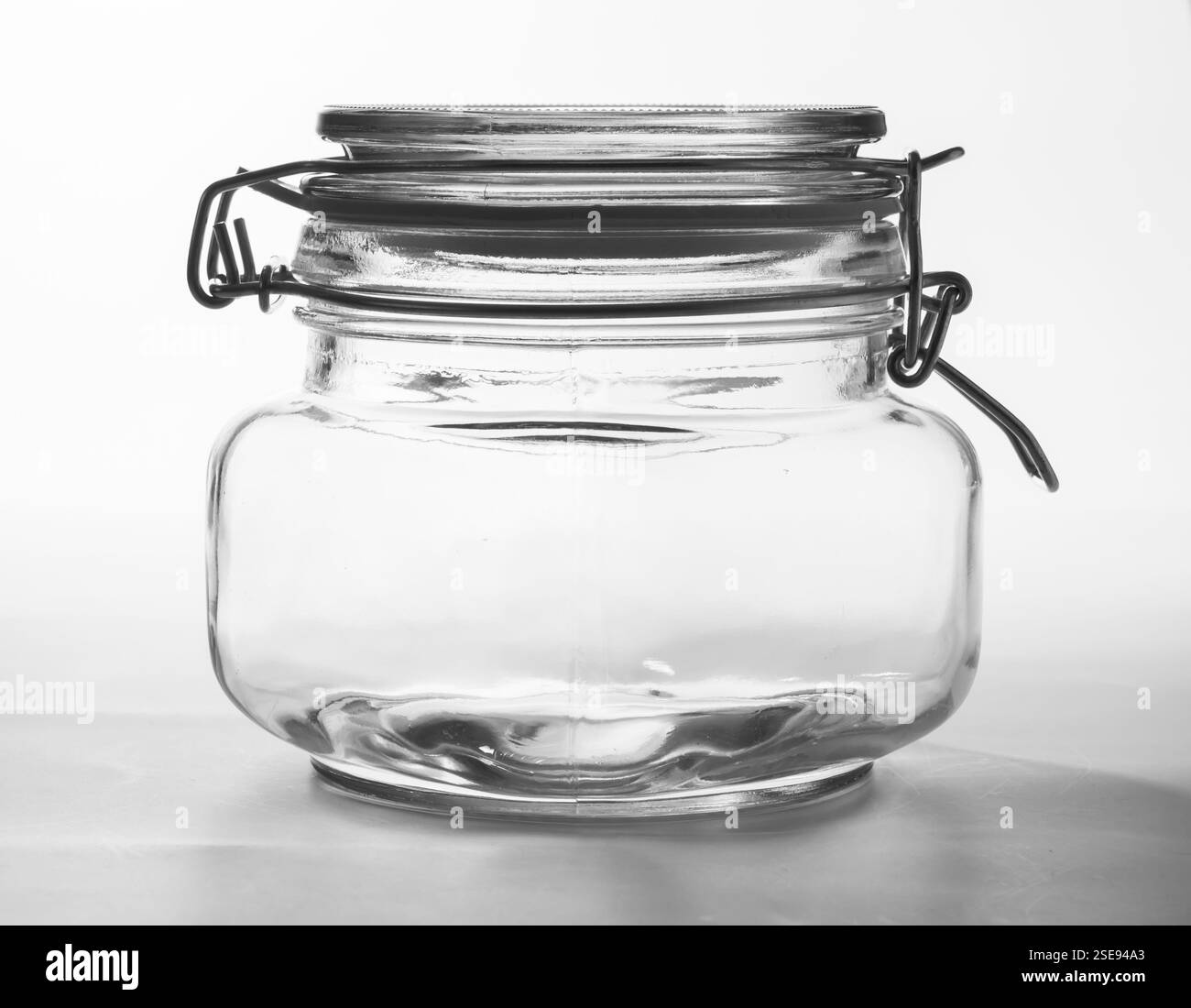 White jar container Black and White Stock Photos & Images - Alamy