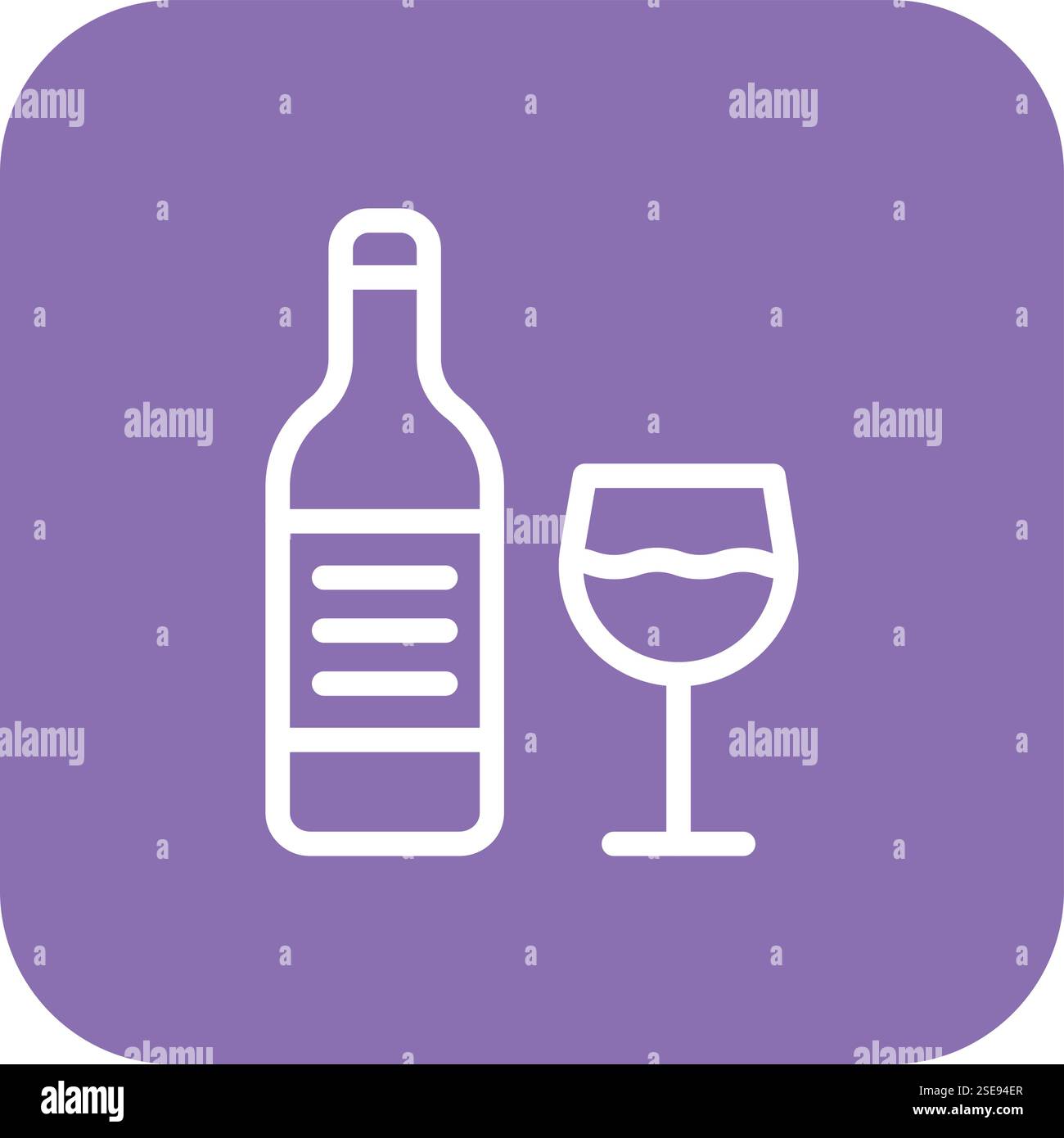 Champagne icon vector filled Stock Vector Images - Alamy