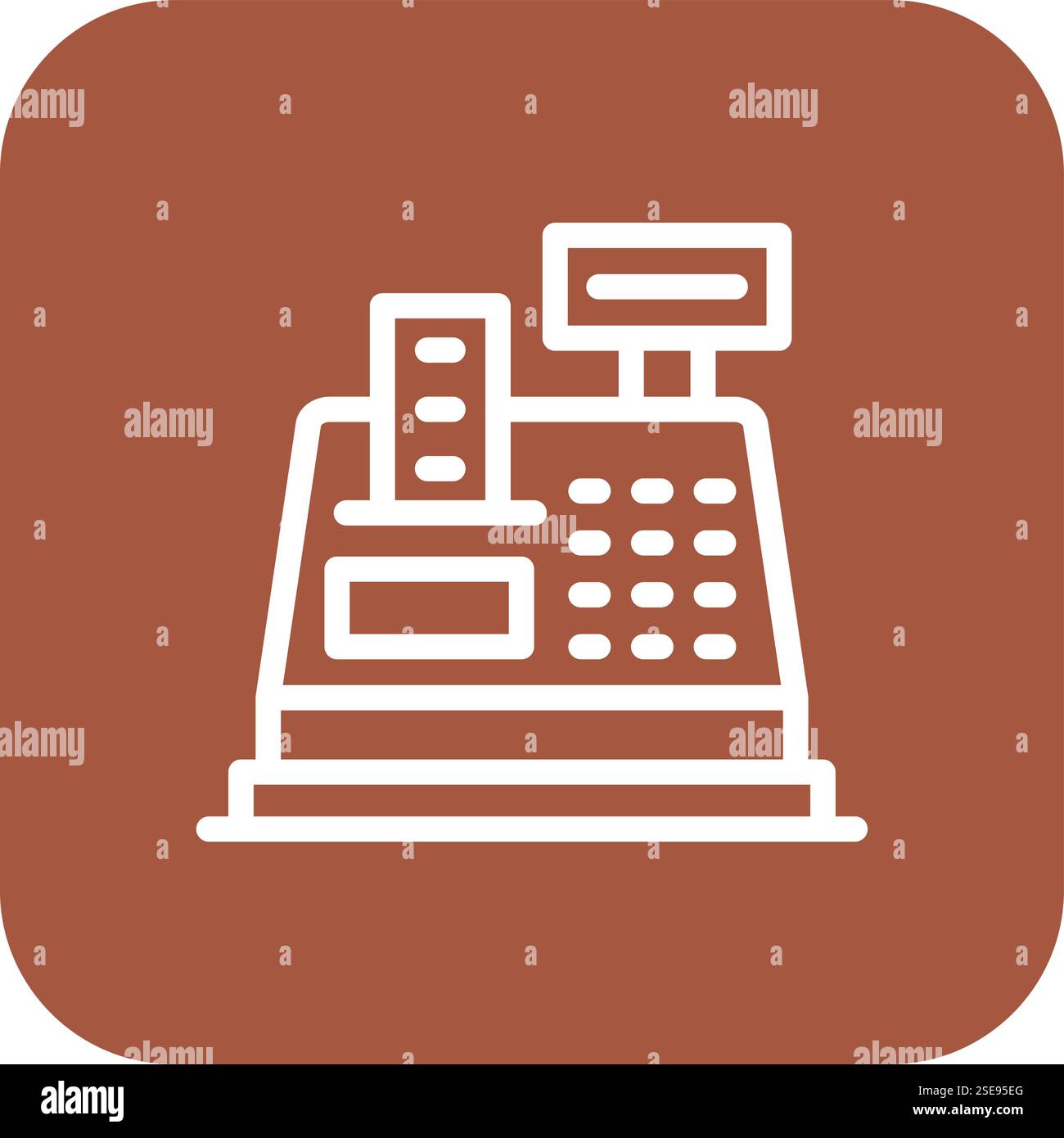 Cash Counter Vector Icon Design Illustration Stock Vector Image & Art ...