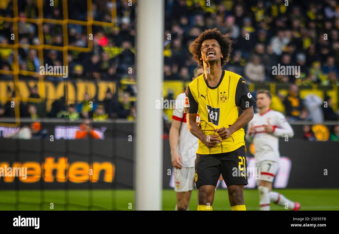 Dortmund, Germany. 08th Feb 2025. Karim Adeyemi (BvB) Borussia Dortmund - VfB Stuttgart 08.02. ...