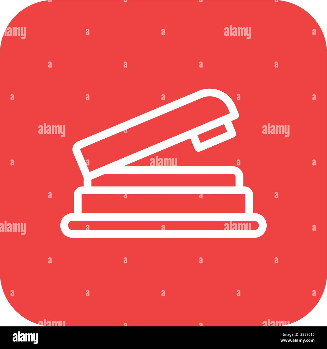 Stapler outline flat icon Stock Vector Images - Alamy
