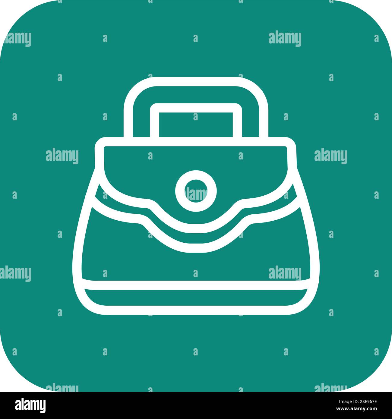 Bag vector icon outline hi-res stock photography and images - Alamy