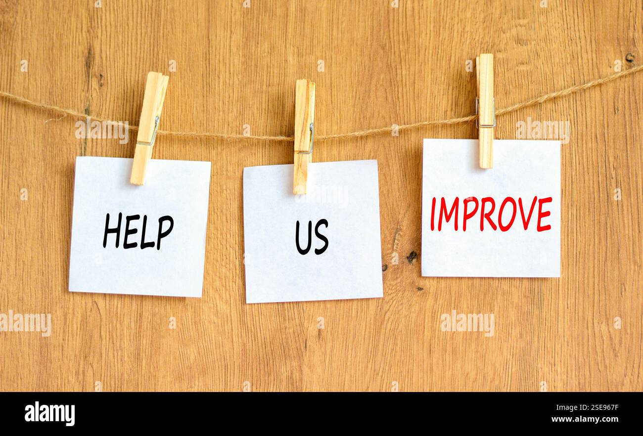 Help us improve symbol. Concept words Help us improve on beautiful ...