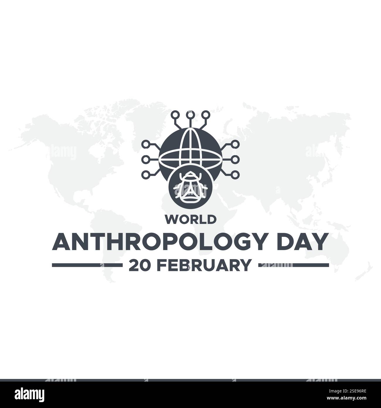 World anthropology day Background Template design for Poster or Banner ...