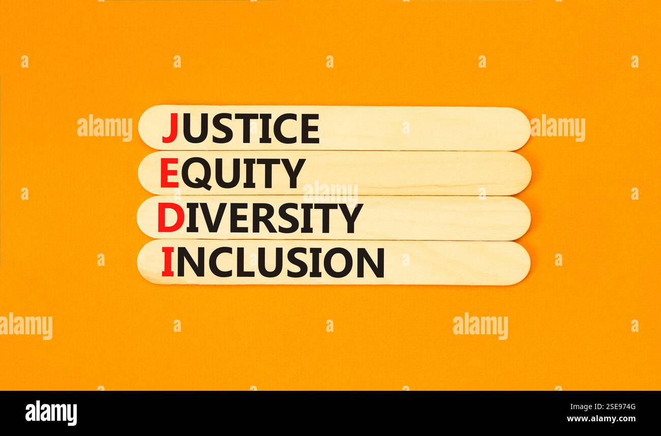 Justice equity diversity inclusion symbol. Concept words JEDI Justice ...