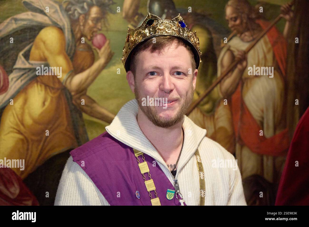 08 February 2025, Lower Saxony, Lüneburg: The outgoing King Keno I ...