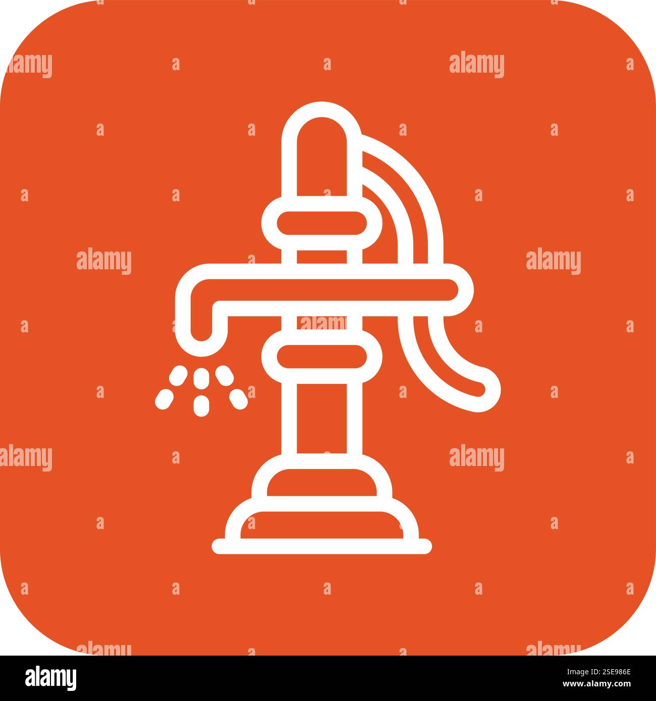 Water pump icon outline Cut Out Stock Images & Pictures - Alamy