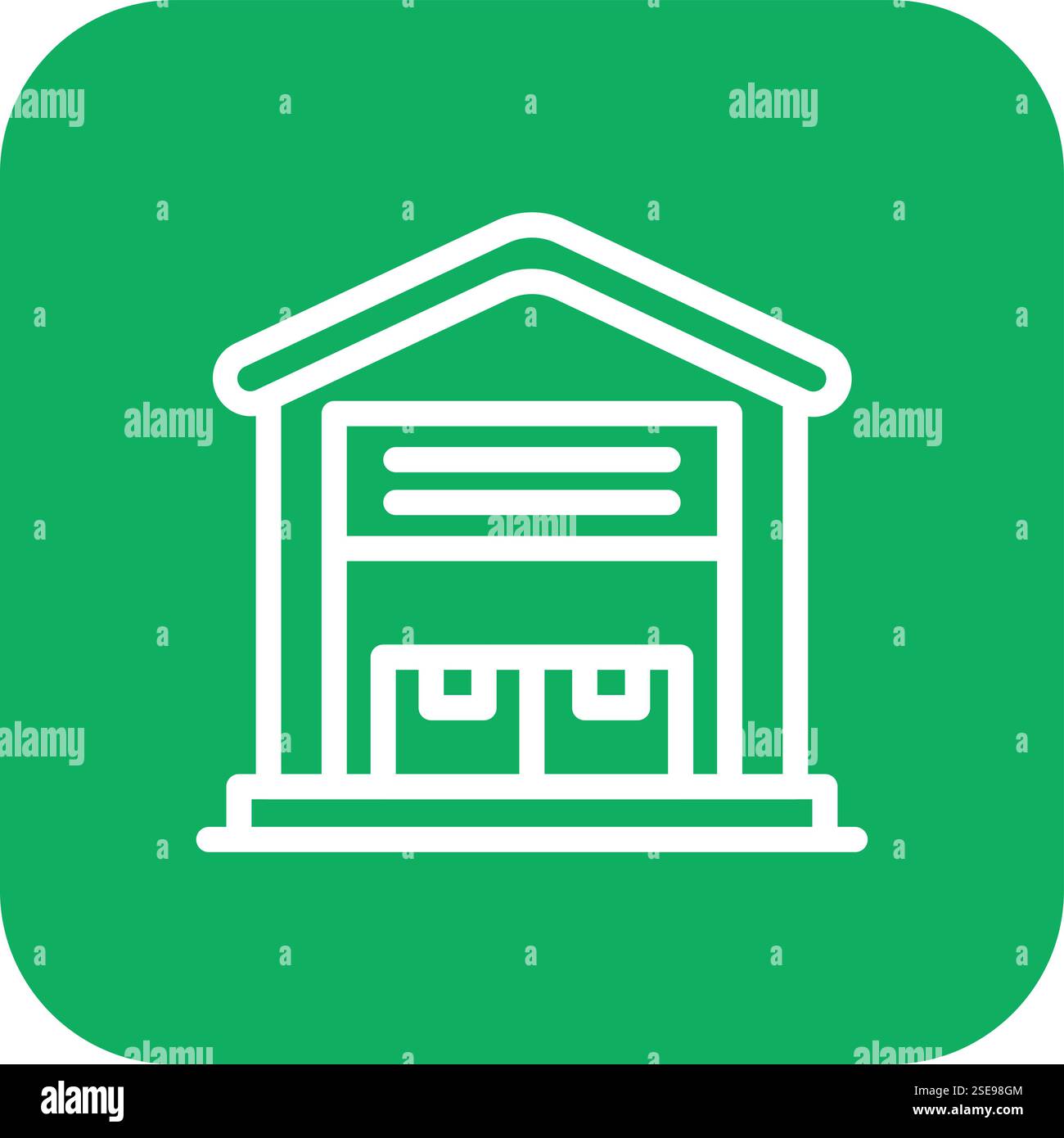 Warehouse Vector Icon Design Illustration Stock Vector Image & Art - Alamy