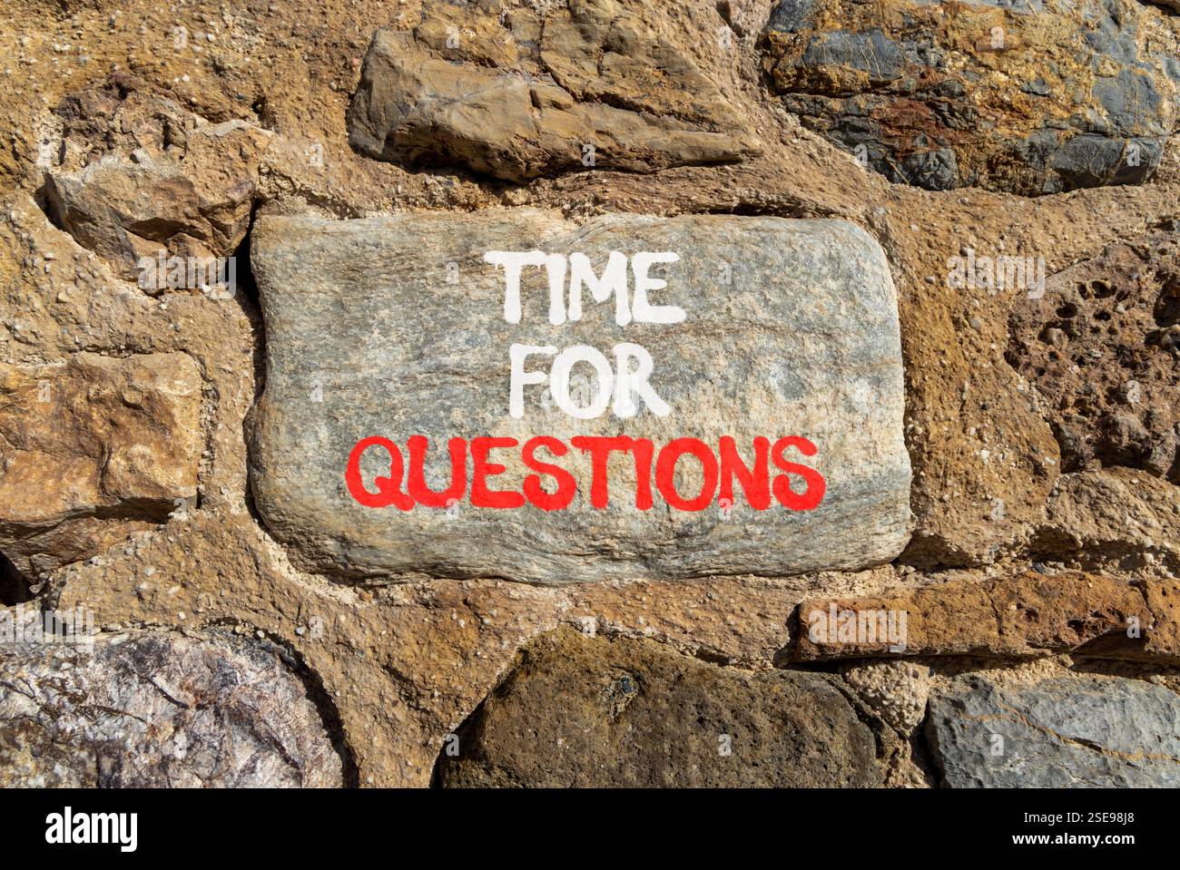 Time for questions symbol. Concept words Time for questions on ...