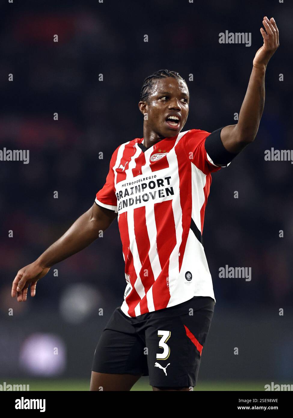 EINDHOVEN - Tyrell Malacia of PSV EIndhoven during the Dutch Eredivisie ...