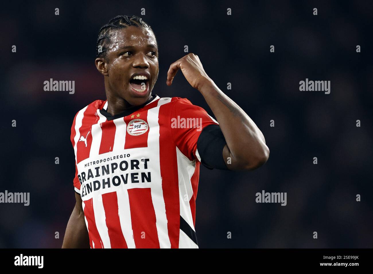 EINDHOVEN - Tyrell Malacia of PSV EIndhoven during the Dutch Eredivisie ...