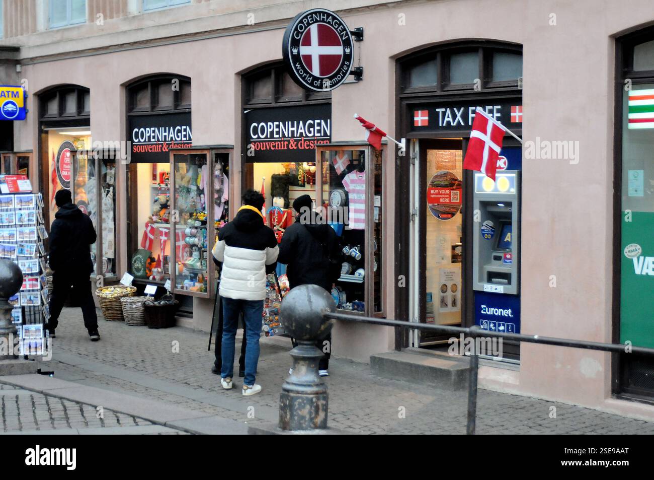 Copenhagen/ Denmark/08 february 2025/winter tourists at hojbroplads in ...