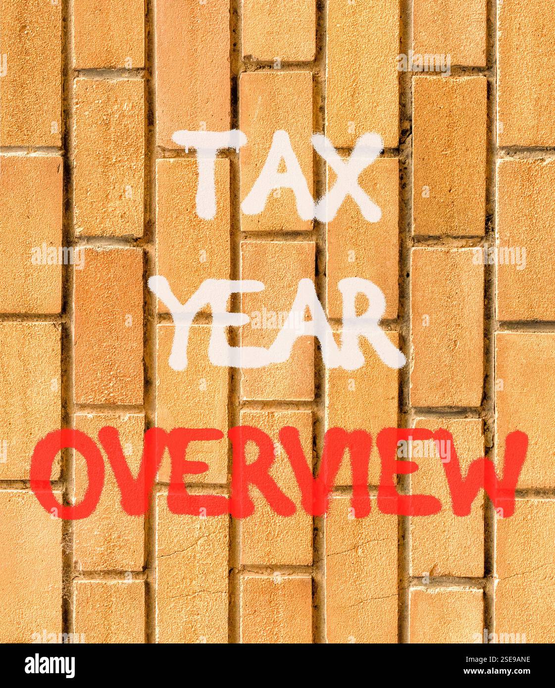 Tax year overview symbol. Concept words Tax year overview on beautiful ...