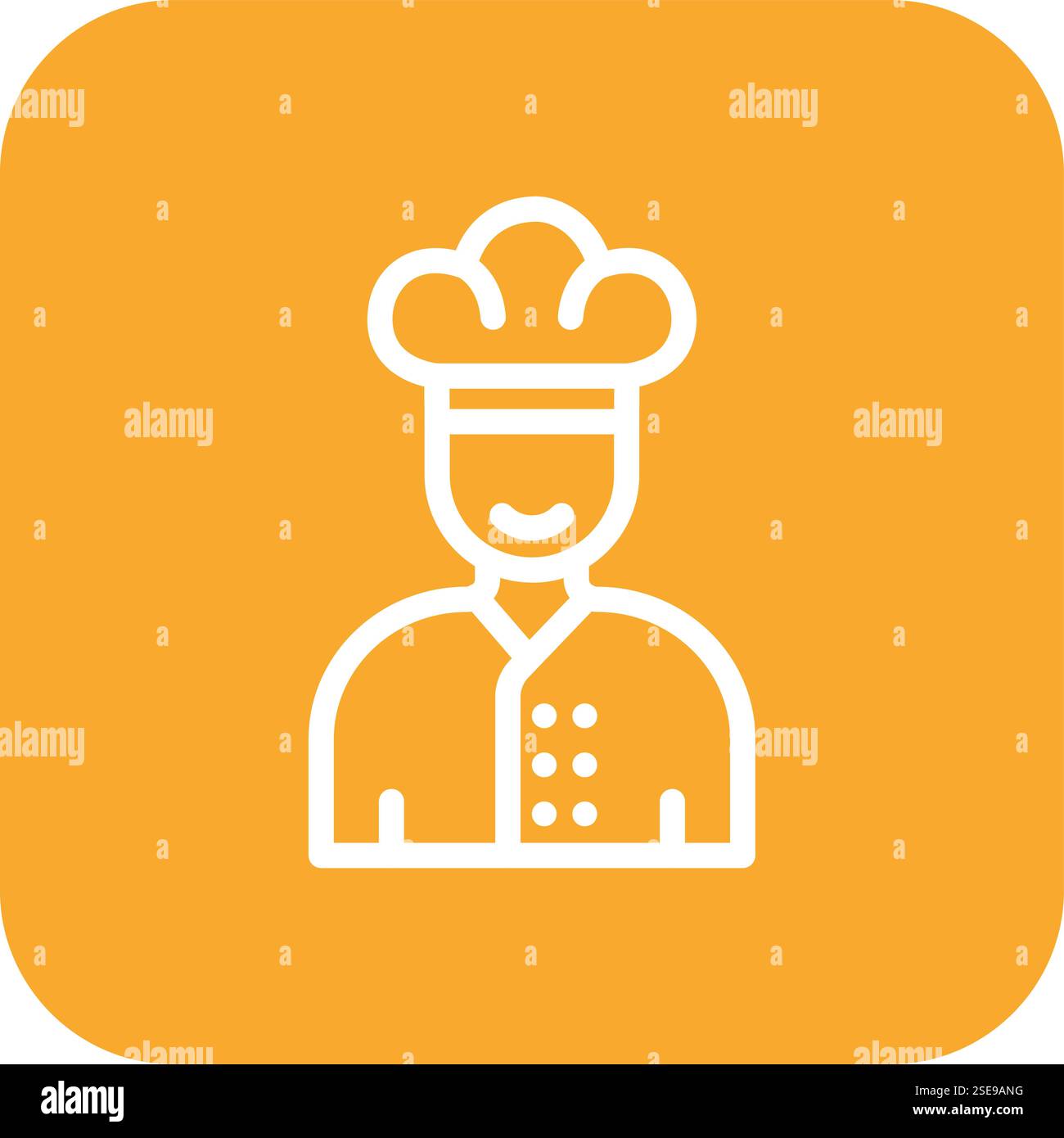Chef outline vector hi-res stock photography and images - Alamy