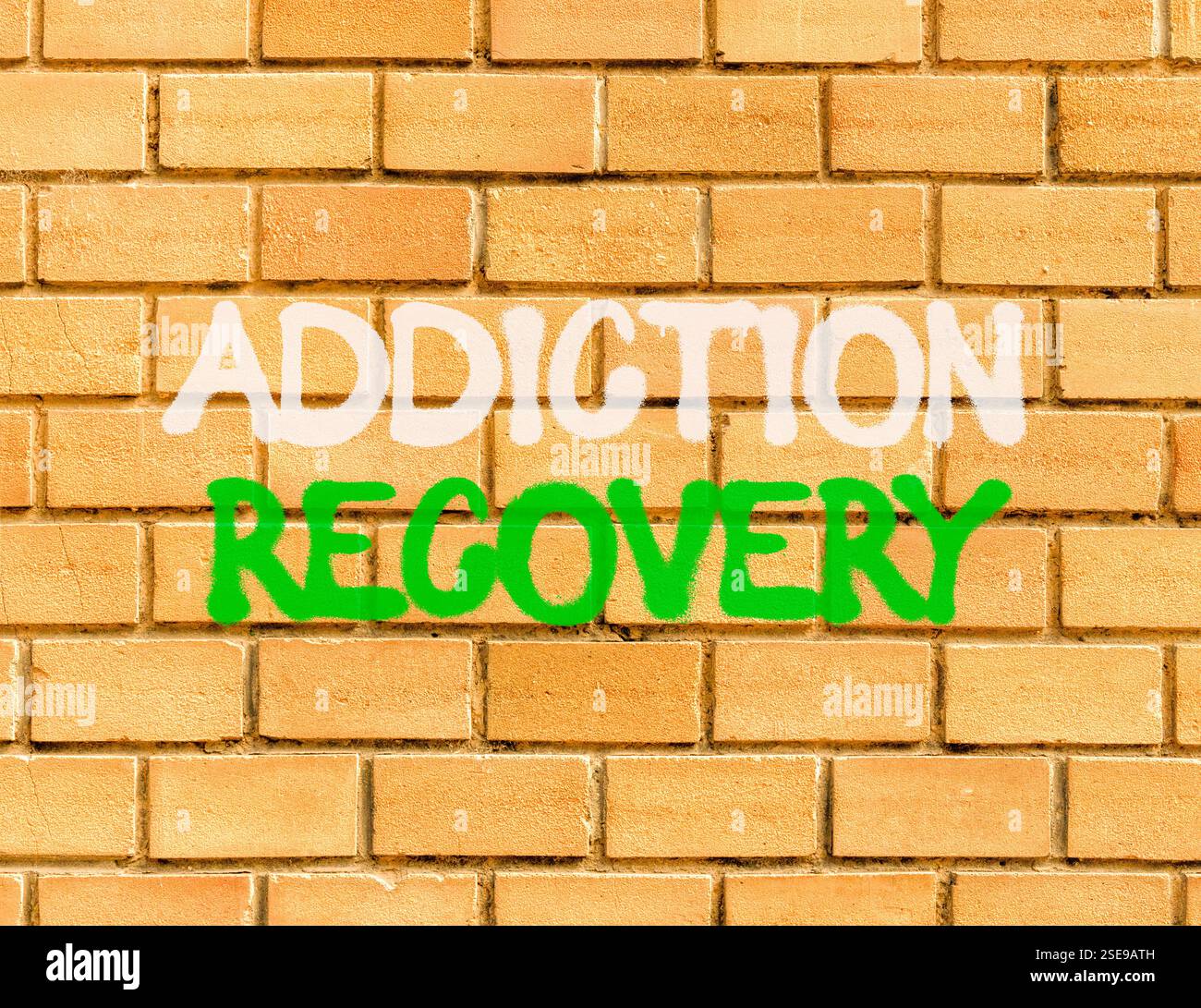 Addiction recovery symbol. Concept words Addiction recovery on ...
