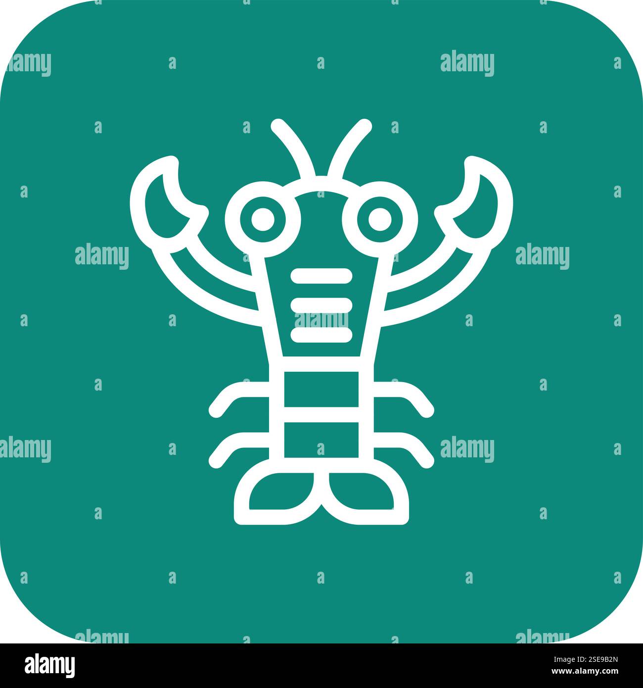 Lobster icon logo design Cut Out Stock Images & Pictures - Alamy