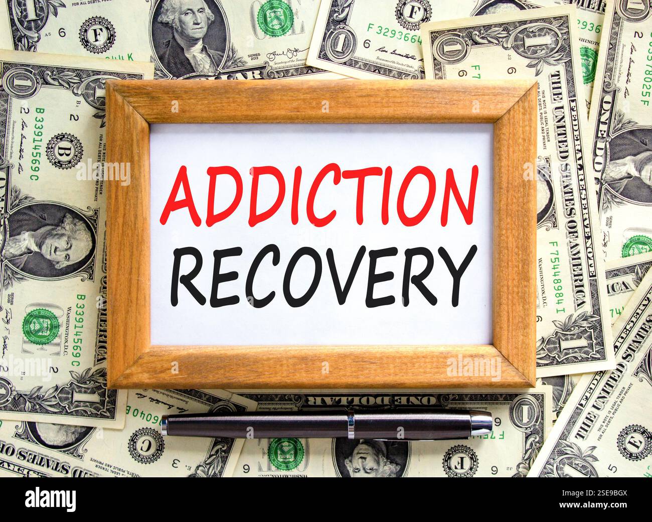 Addiction recovery symbol. Concept words Addiction recovery on ...
