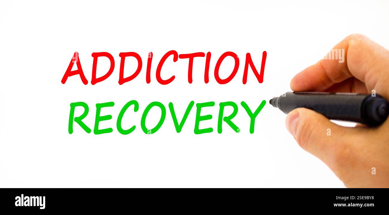 Addiction recovery symbol. Concept words Addiction recovery on ...