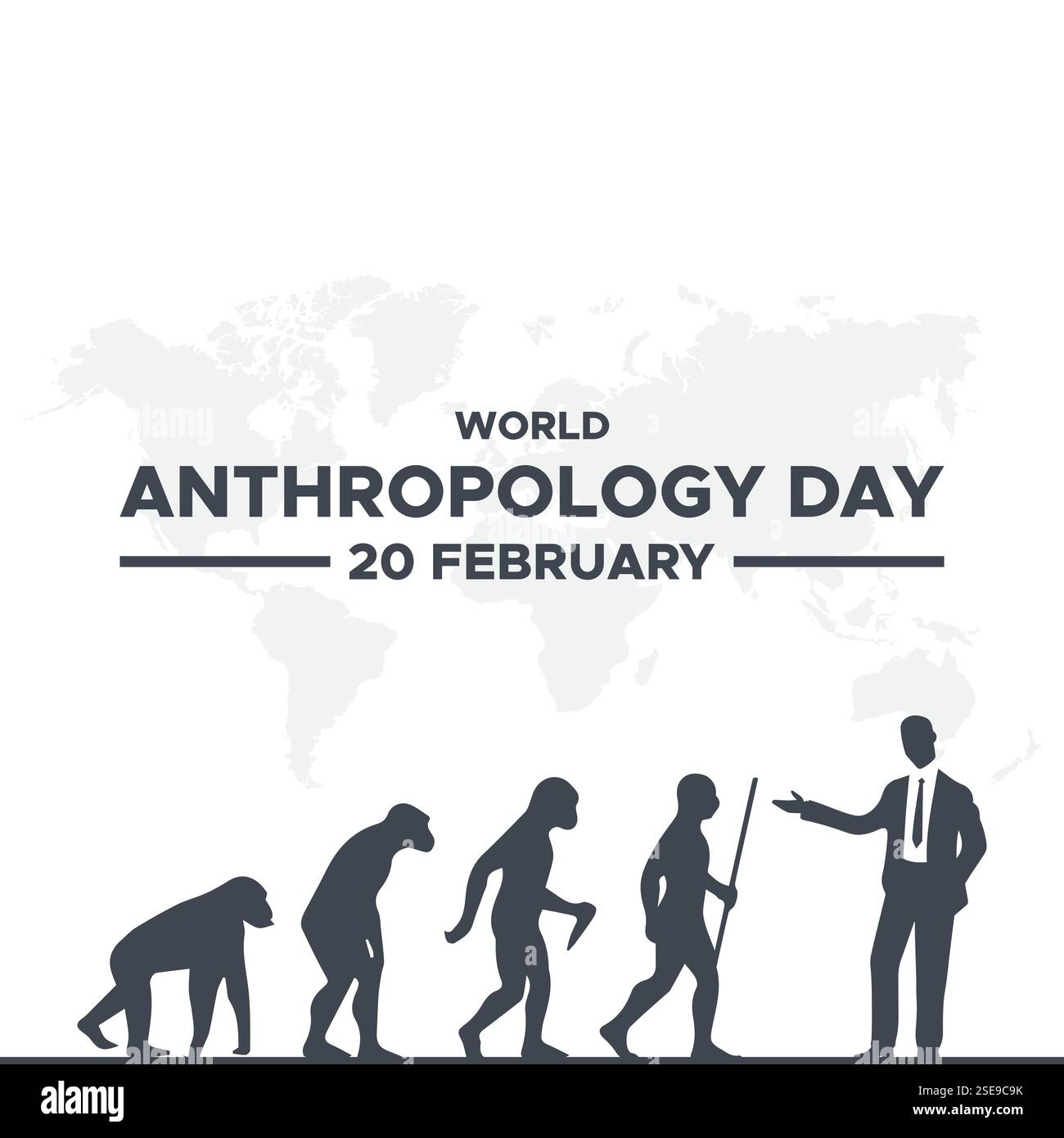 World anthropology day Background Template design for Poster or Banner ...