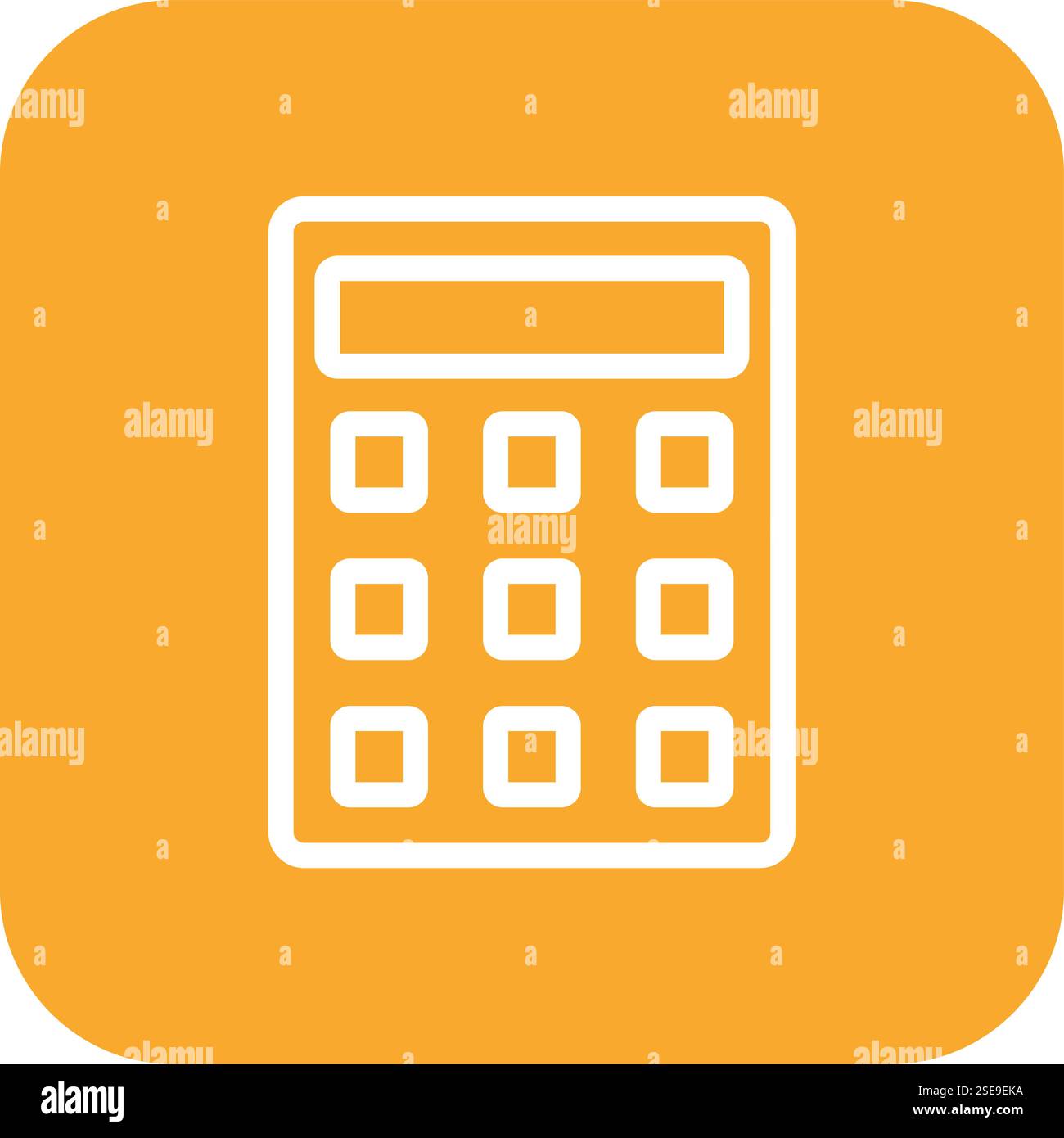 Calculator Vector Icon Design Illustration Stock Vector Image & Art - Alamy