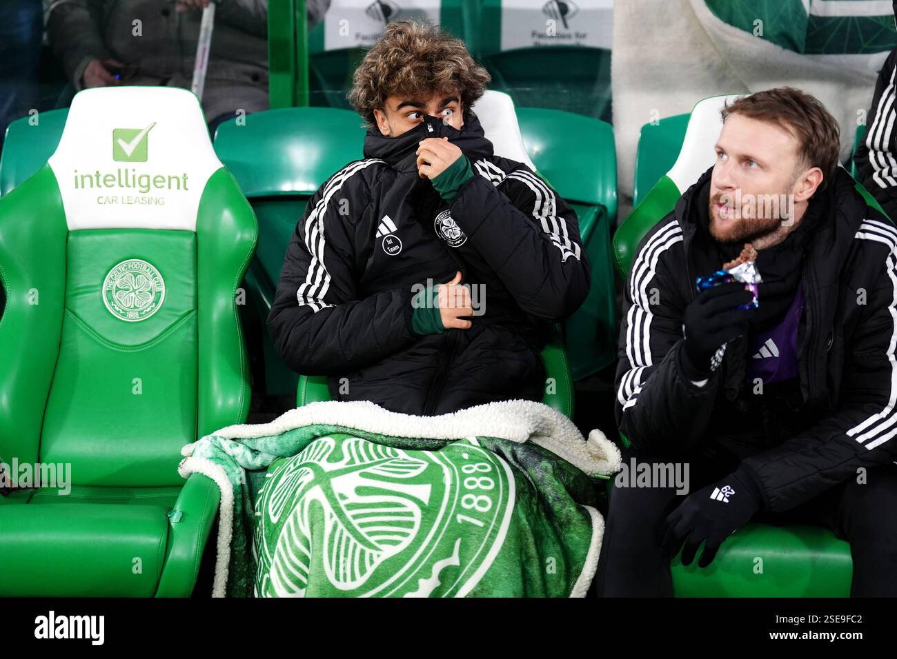 Celtic's Jota on the bench during the Scottish Gas Men's Scottish Cup fifth round match at ...