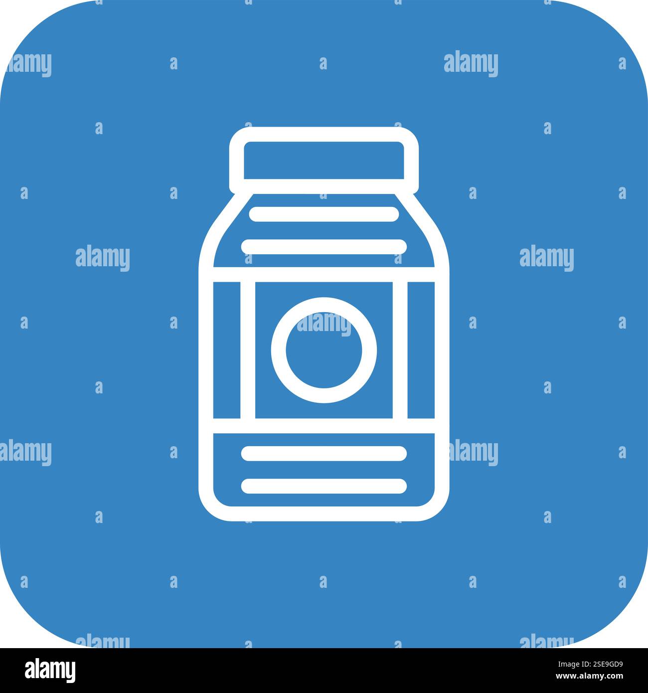 Vector icon glass jar Cut Out Stock Images & Pictures - Alamy