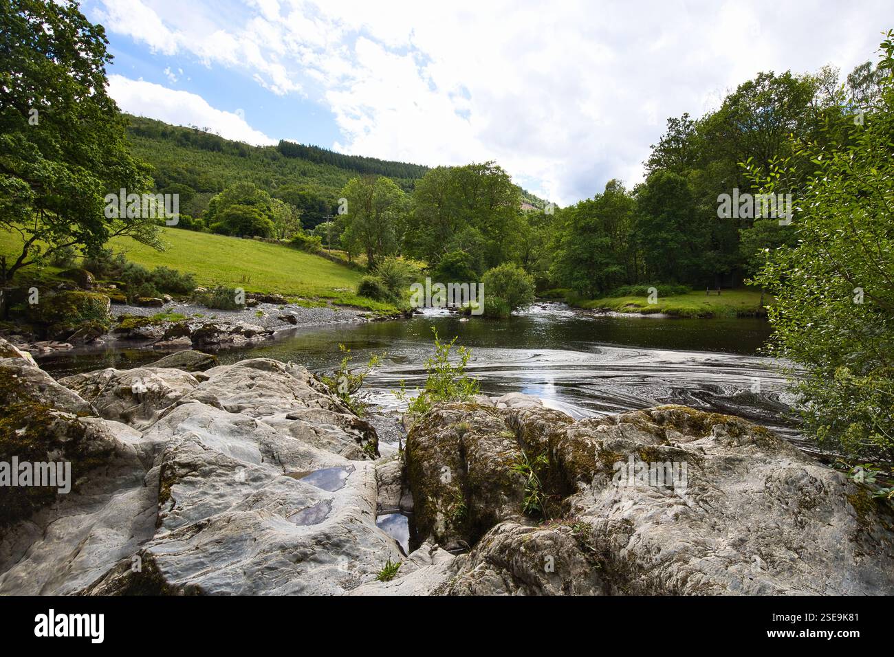 Beautiful landscape welsh river hi-res stock photography and images - Alamy