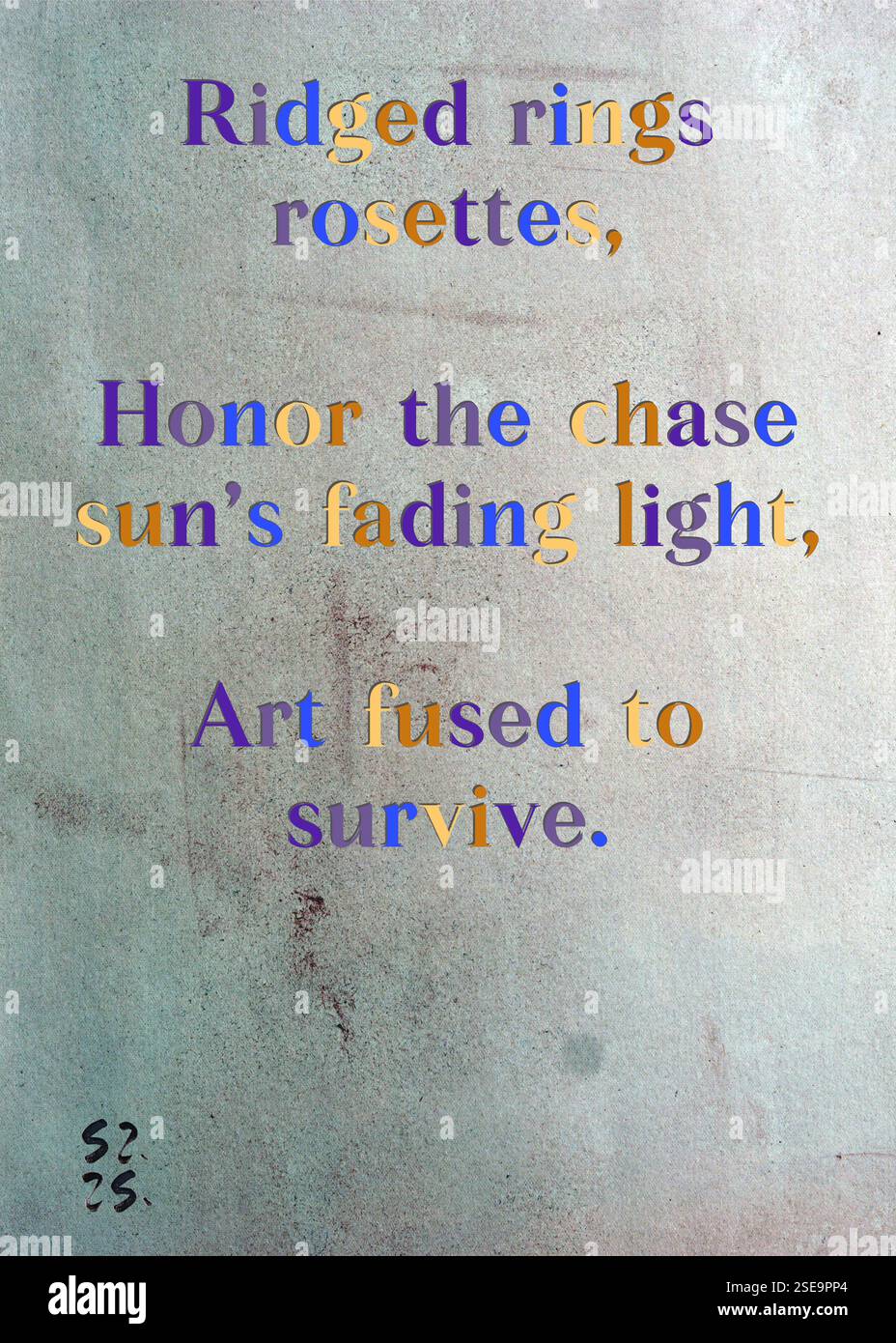 Ridged rings rosettes, Honor the chase sun's fading light, Art fused to ...