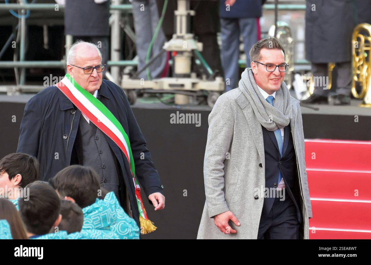 Milan, Italy. 08th Feb, 2025. Gorizia, Opening of the European Capital ...