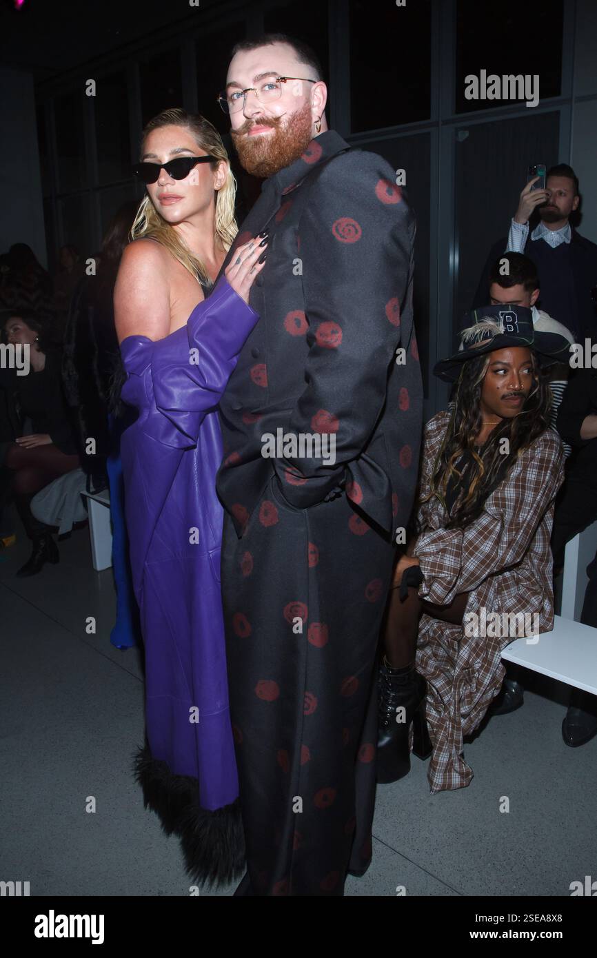 February 7, 2025, New York, Ny, United States: Kesha and Sam Smith ...