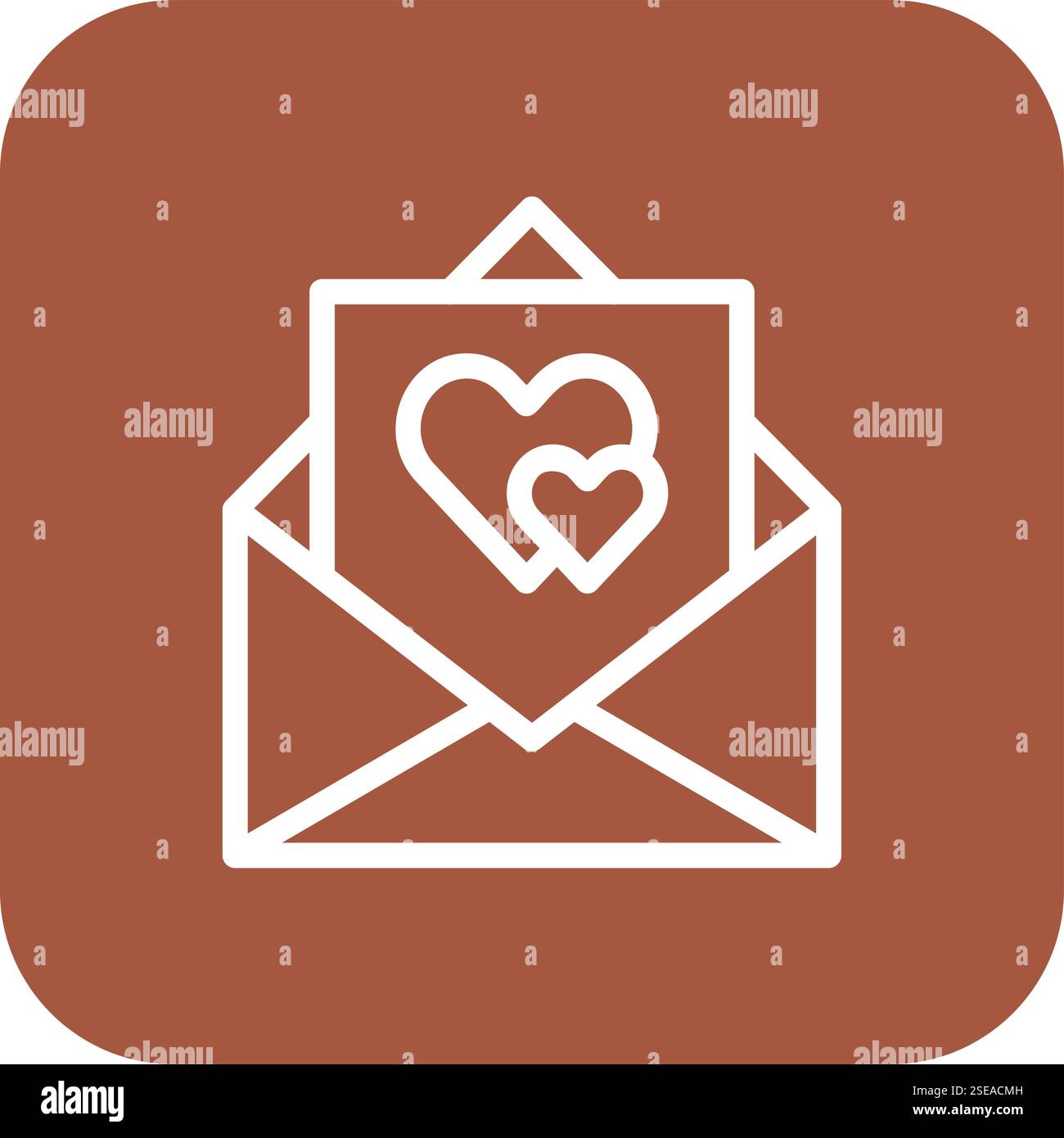 Love letter symbol flat Cut Out Stock Images & Pictures - Alamy