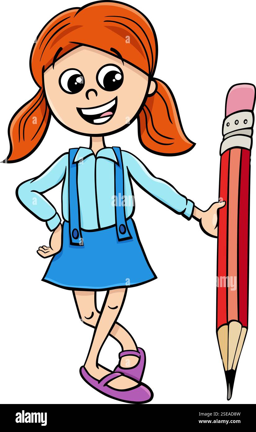 Cute elementary age kid Stock Vector Images - Alamy
