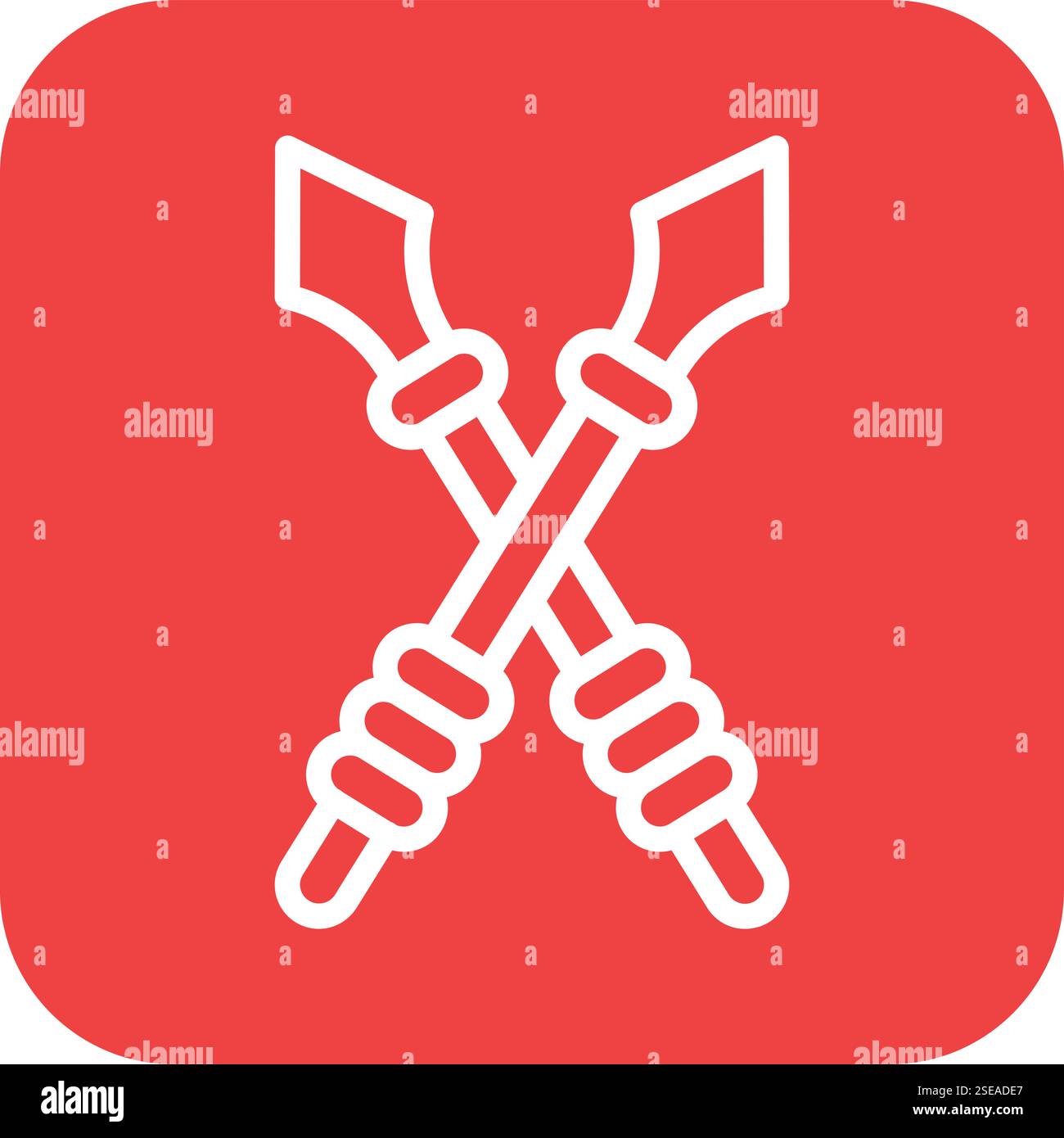 Medieval spear icon flat Stock Vector Images - Alamy