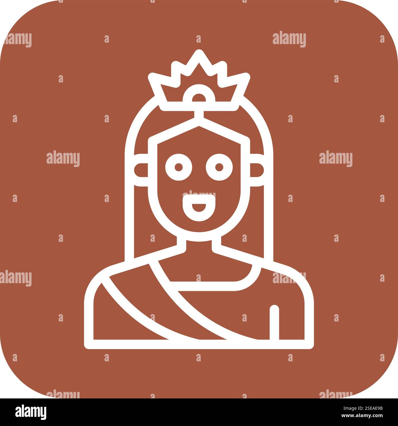 Queen Vector Icon Design Illustration Stock Vector Image & Art - Alamy