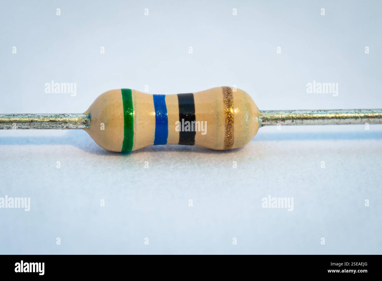Resistor of 56 ohms, to be used in electrical circuits. There is a ...