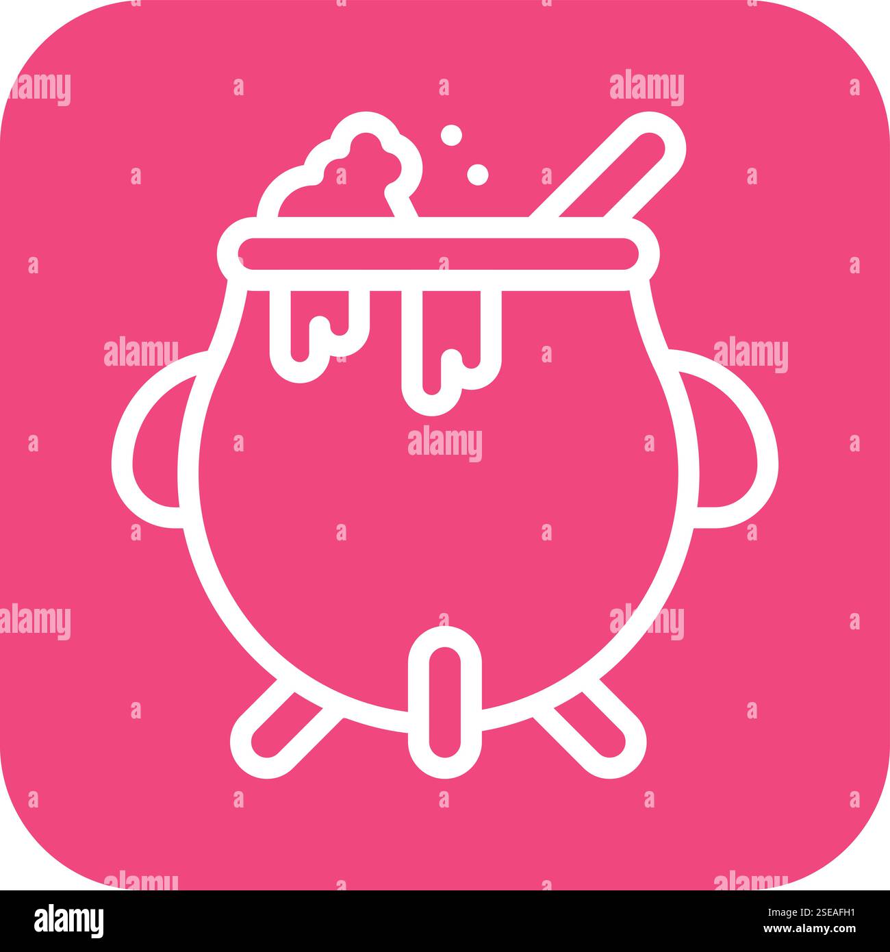 Cauldron Vector Icon Design Illustration Stock Vector Image & Art - Alamy