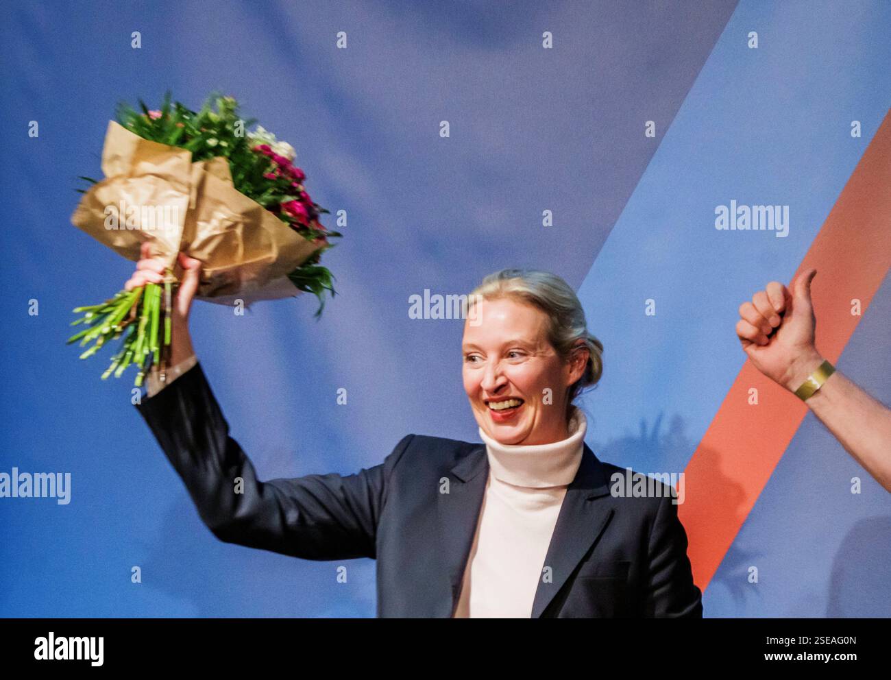 Kusel, Germany. 08th Feb, 2025. Alice Weidel (AfD), top candidate for ...