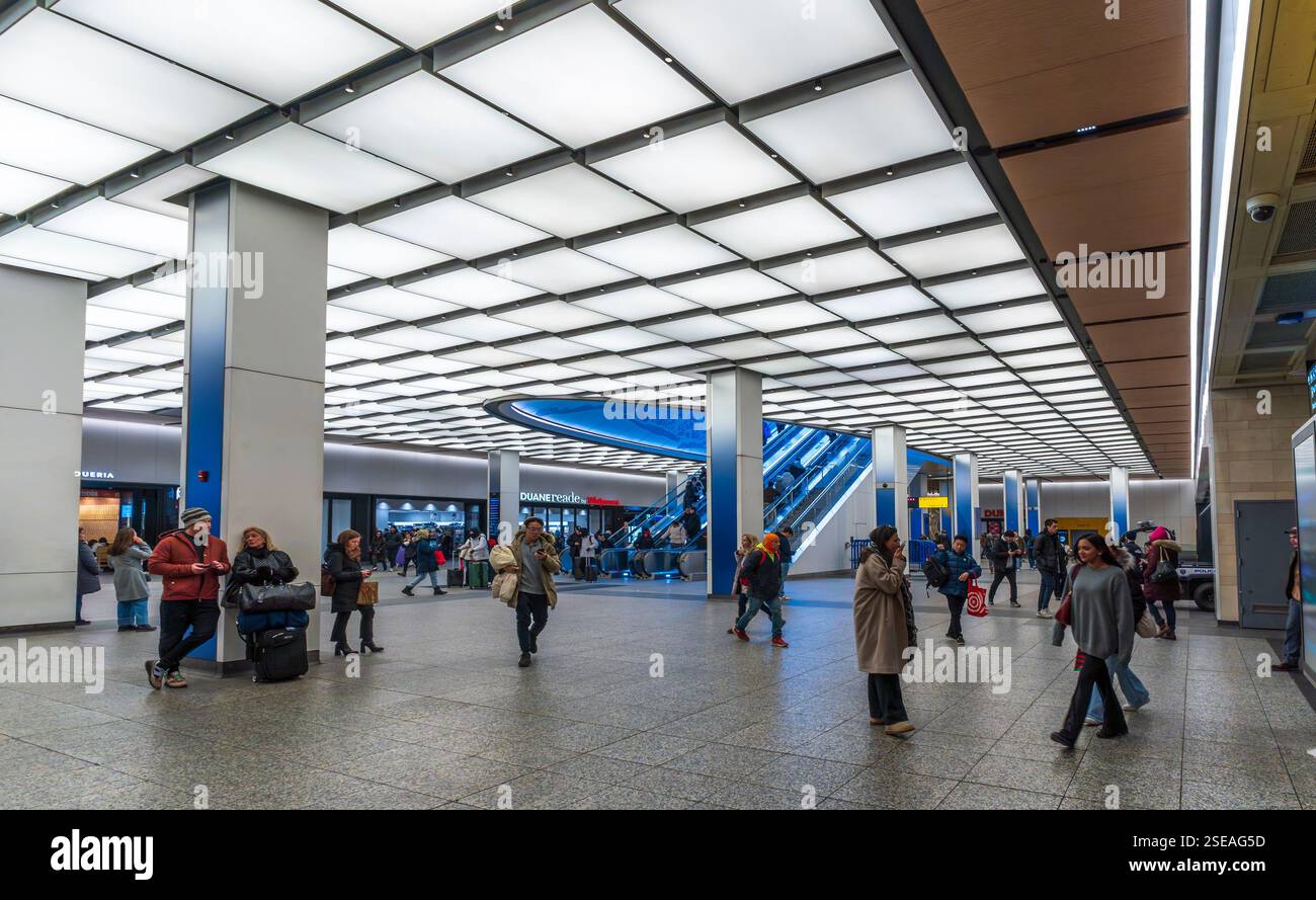 New York, NY - US - Jan 25, 2025 The East End Gateway entrance at Penn ...