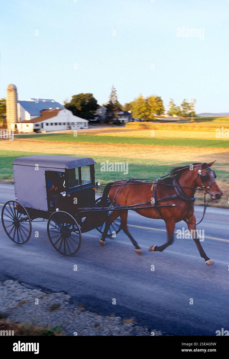 The Amish; or Plain People; in Pennsylvania's Lancaster County; still ...
