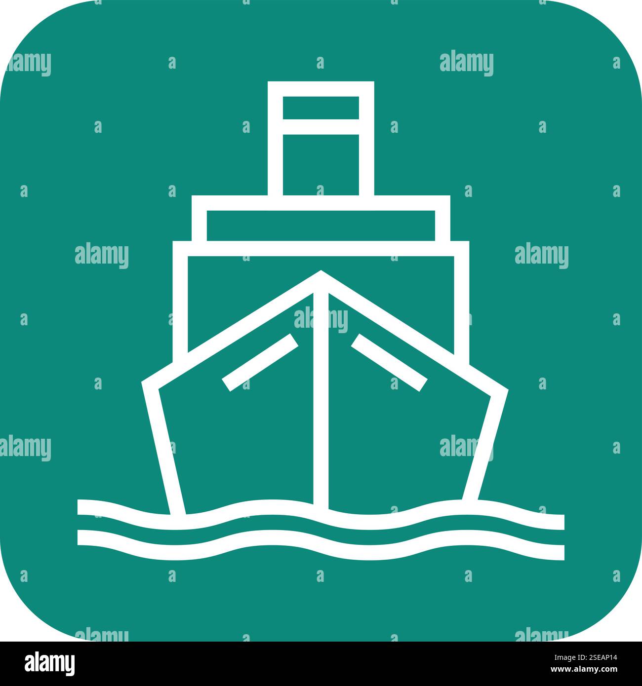 Minimal ship vector hi-res stock photography and images - Alamy